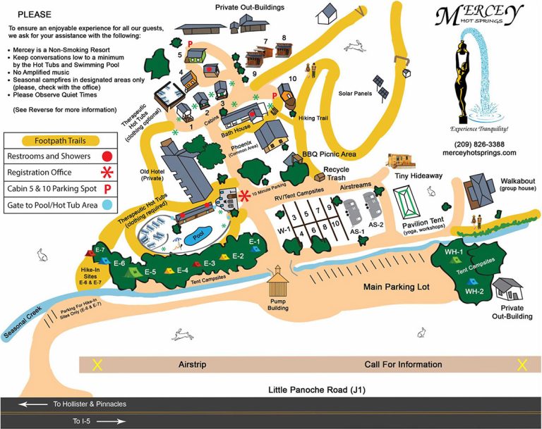 Resort Map - Navigate Our Facility | Mercey Hot Springs